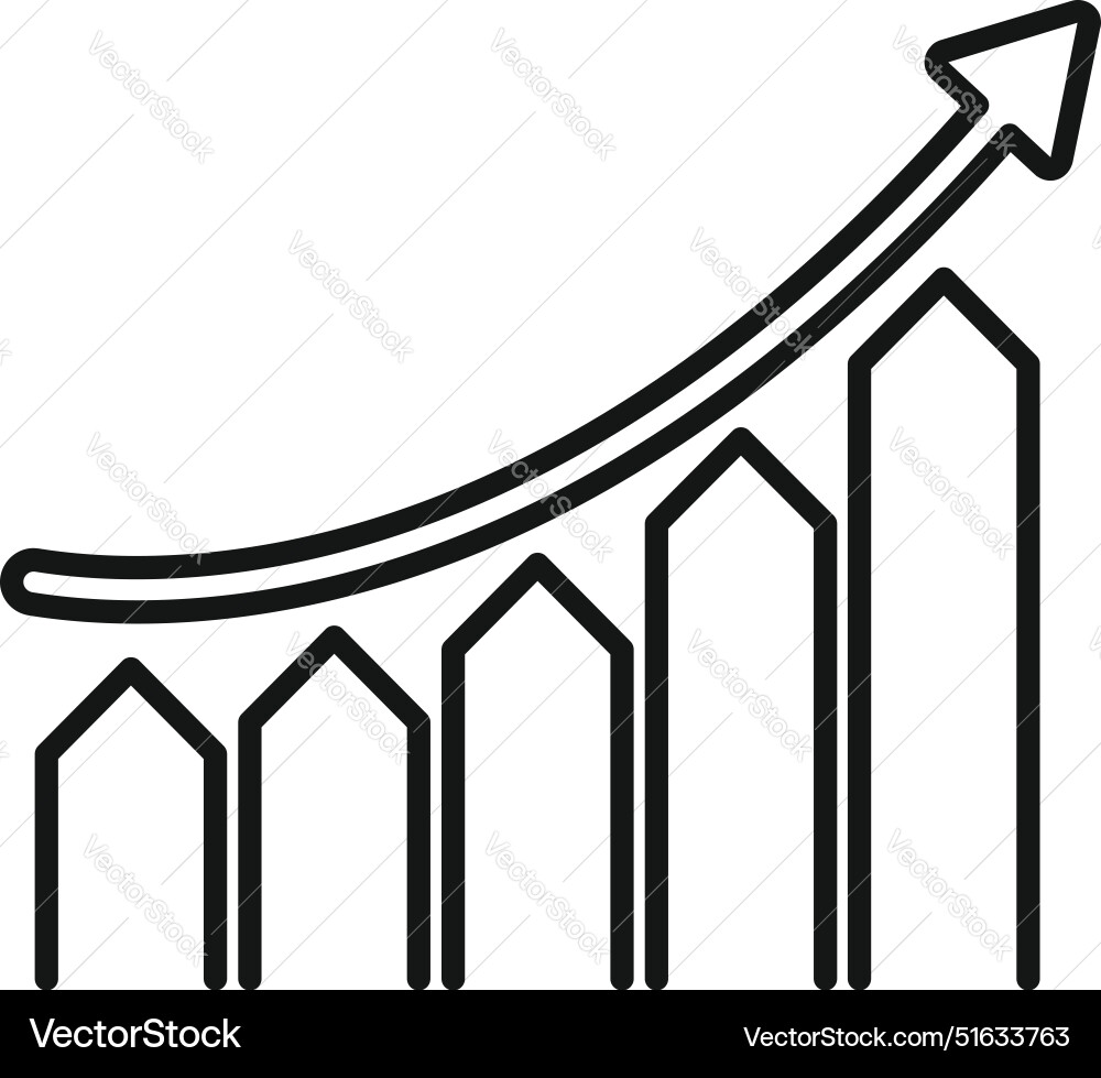 Business Growth Chart - Rising Bars Royalty Free Vector