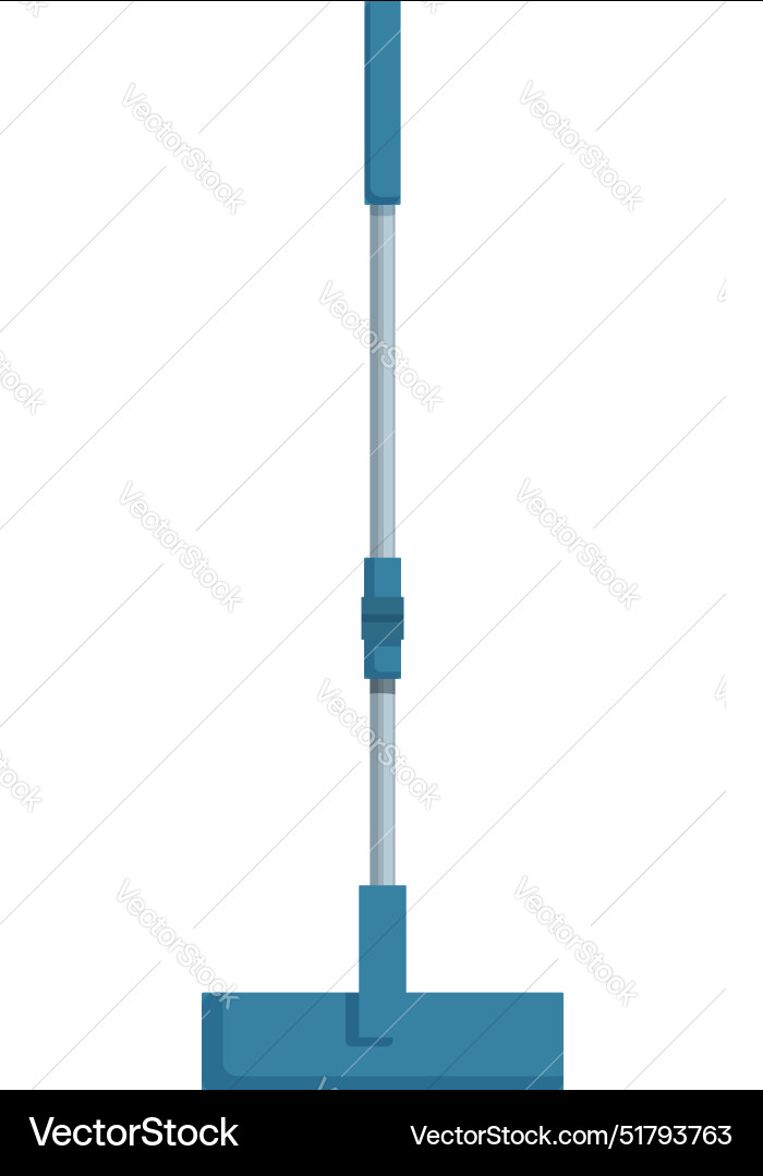 Cleaning mop standing upright on white background Vector Image