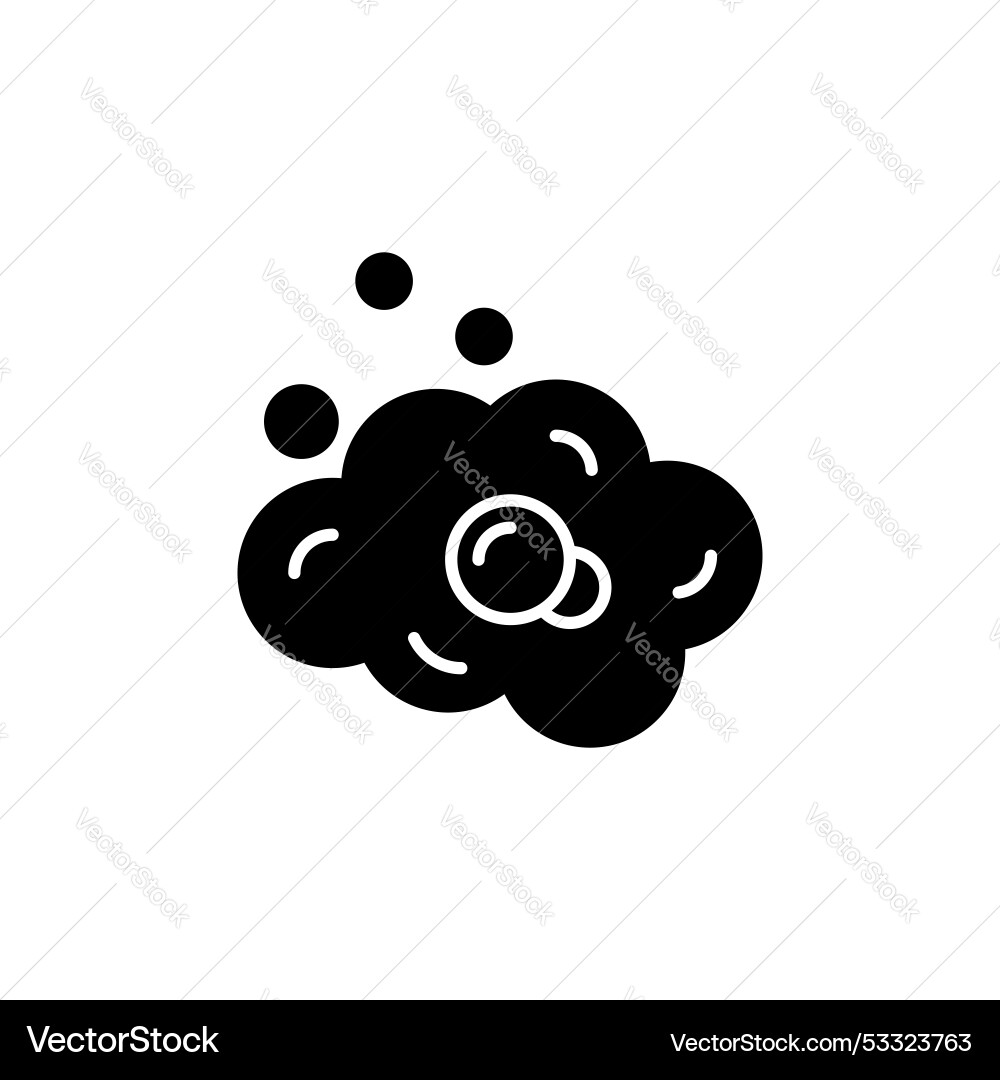 Foam icon isolated on white background Royalty Free Vector