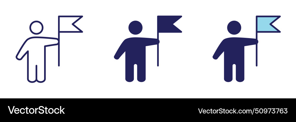 Guide destination icon - navigation set Royalty Free Vector