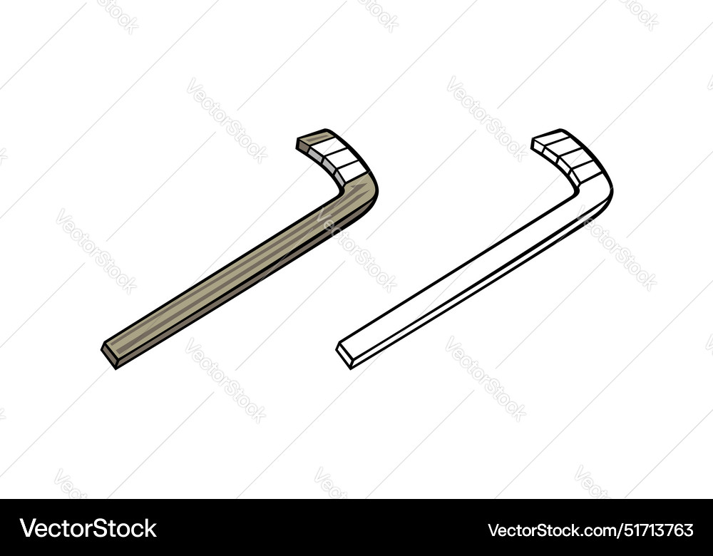 Hockey stick cartoon design Royalty Free Vector Image