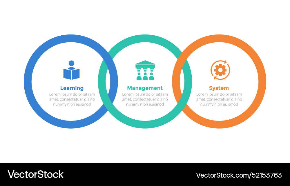 Lms learning management system infographics Vector Image
