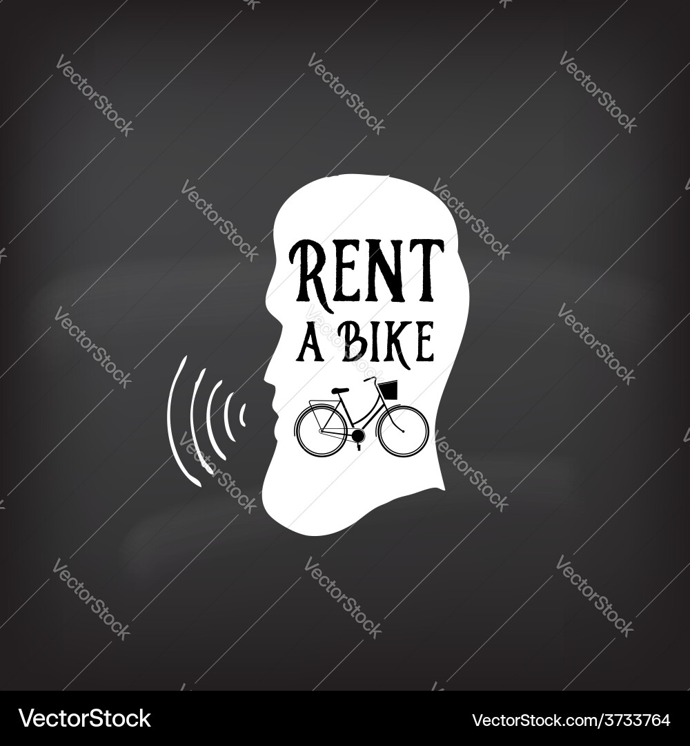 Bike rental design concept Royalty Free Vector Image