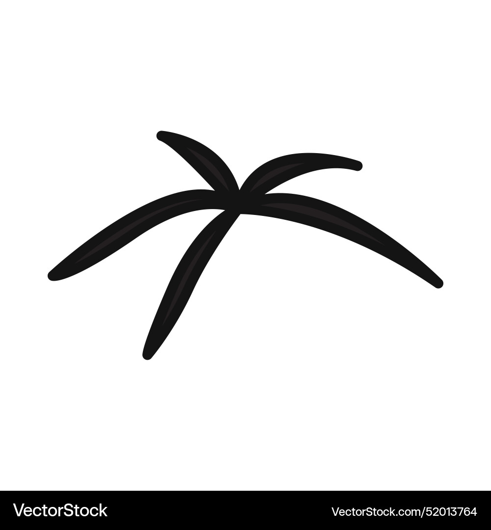 Falcate icon black line art Royalty Free Vector Image