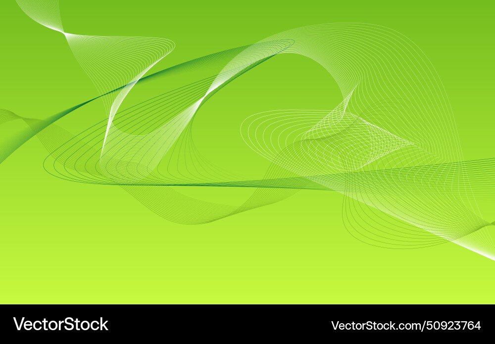 Green curved lines with transitions Royalty Free Vector