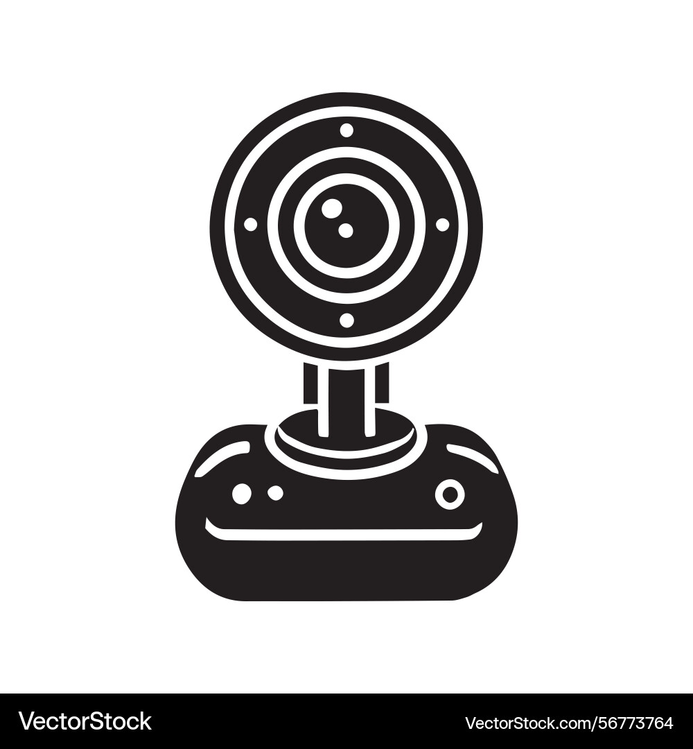 Webcam simple minimalist design Royalty Free Vector Image