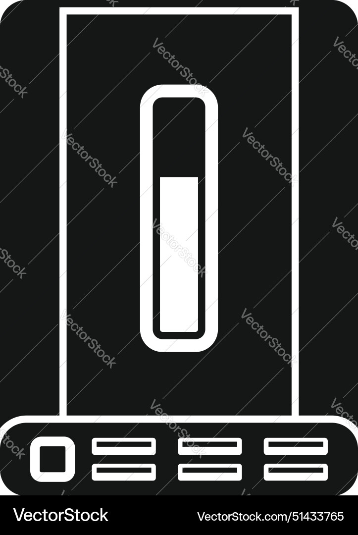 Black and white icon of a closed book Royalty Free Vector