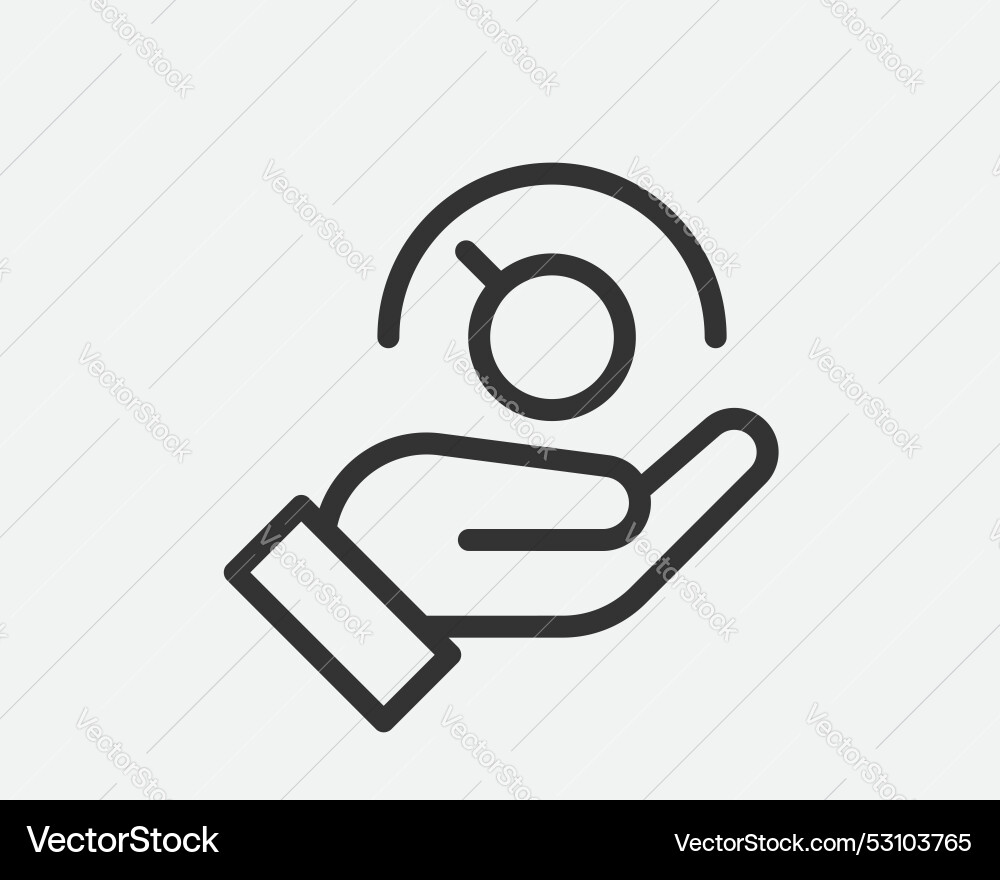 Light dimmer icon line trendy design electricity Vector Image