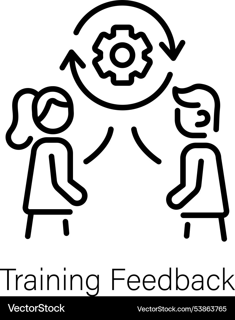 Training feedback Royalty Free Vector Image - VectorStock