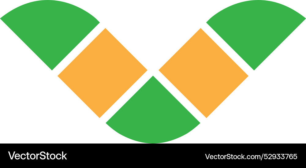 V letter logo design template Royalty Free Vector Image