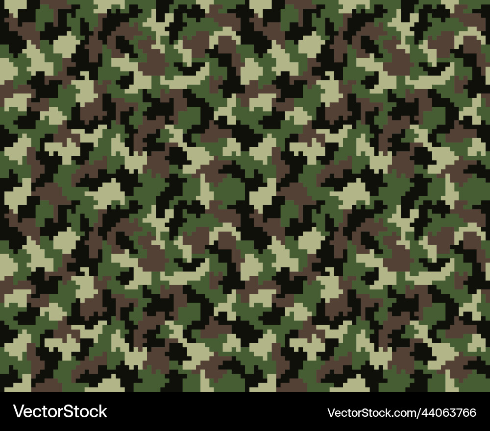 Digital military camouflage seamless Royalty Free Vector
