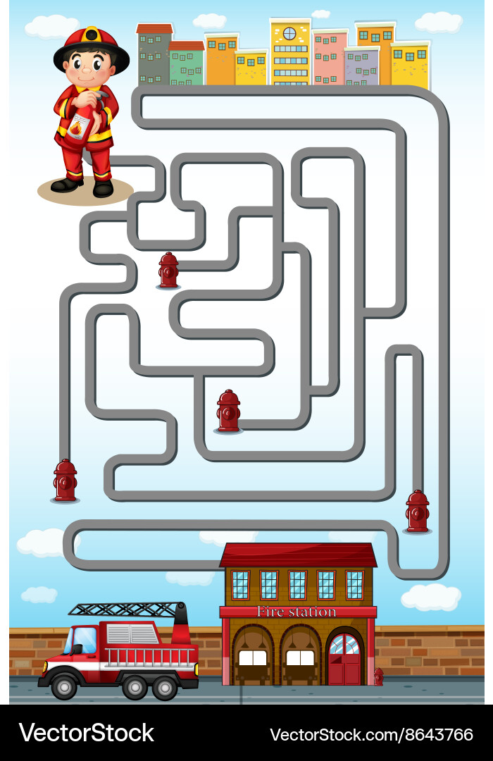 Fire Maze Vector Images (over 400)