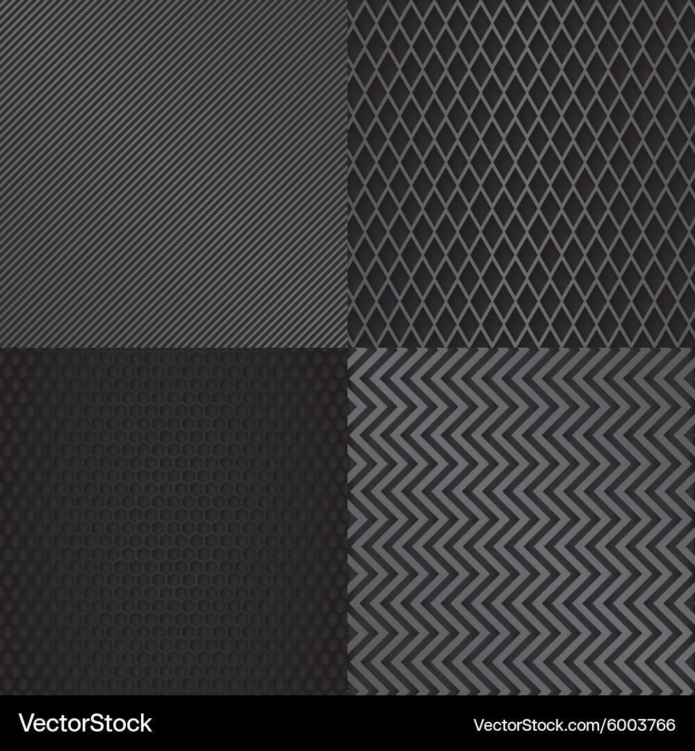 Metallic Grid Pattern Set Royalty Free Vector Image