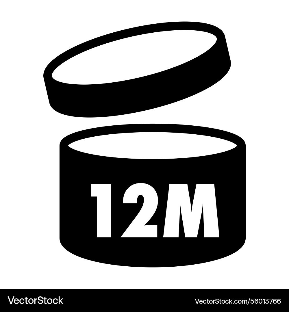 Pao symbol 12m black colo Royalty Free Vector Image