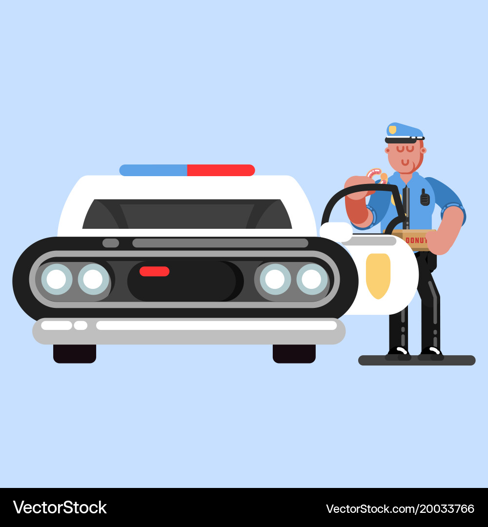 Police sketch officer Royalty Free Vector Image