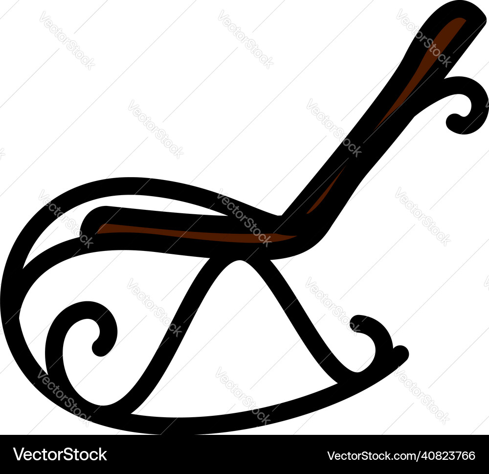 Rocking chair icon Royalty Free Vector Image - VectorStock