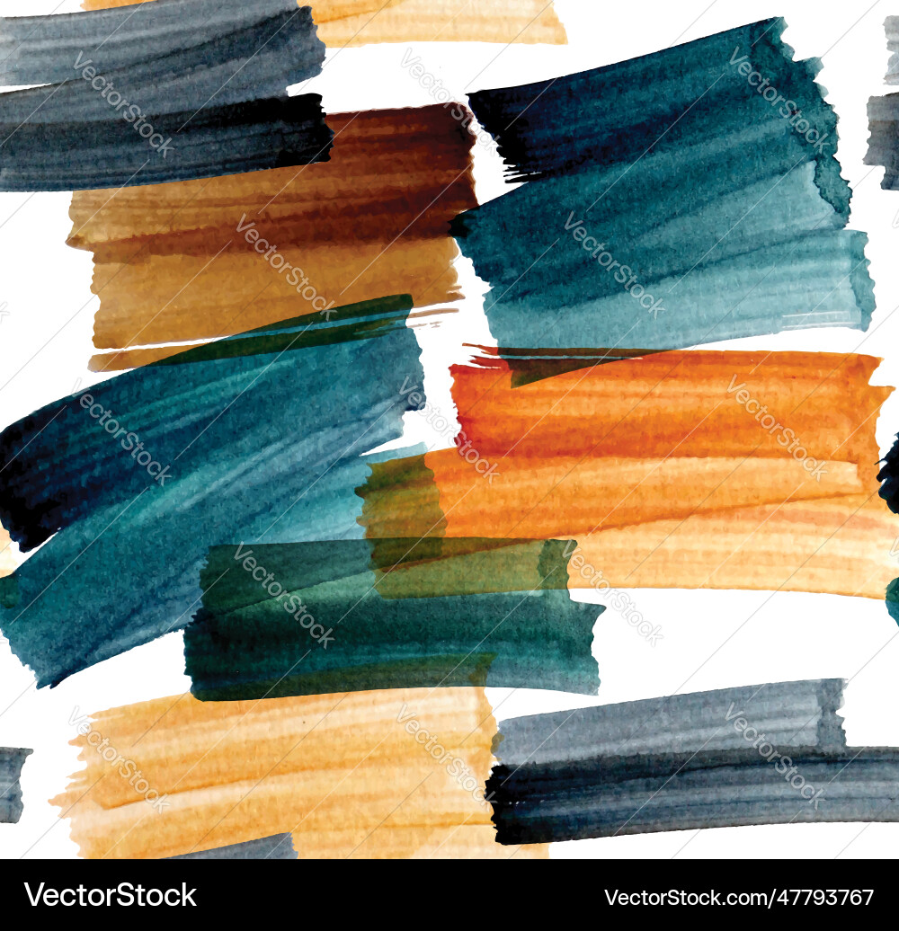 Abstract art brush stroke with colorful Royalty Free Vector