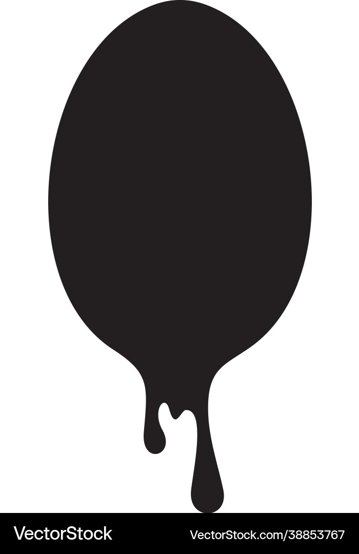 Dripping egg Royalty Free Vector Image - VectorStock