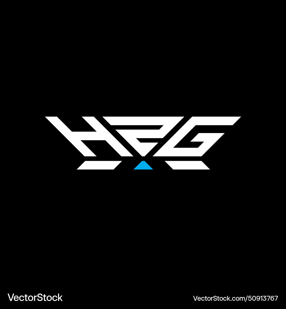 Hzg letter logo design simple and modern Vector Image