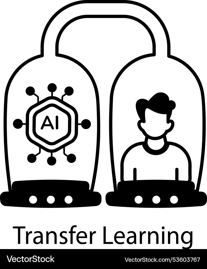 Transfer learning Royalty Free Vector Image - VectorStock Transfer learning Royalty Free Vector Image - VectorStock