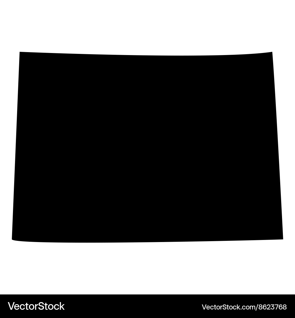 Colorado State Map Outline Royalty Free Vector Image