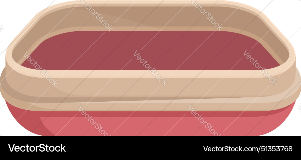 Empty rectangular baking dish Royalty Free Vector Image