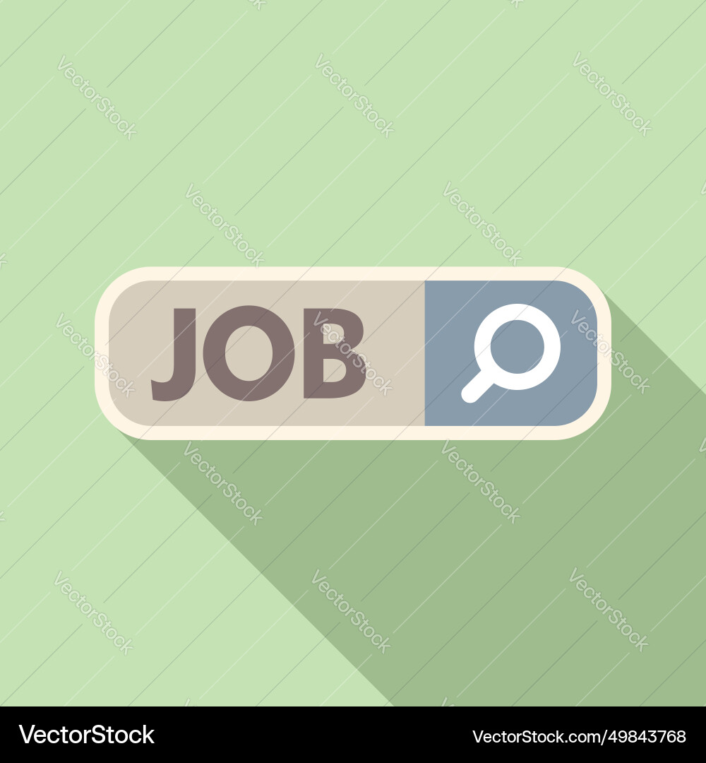 Job search online icon flat folder career Vector Image