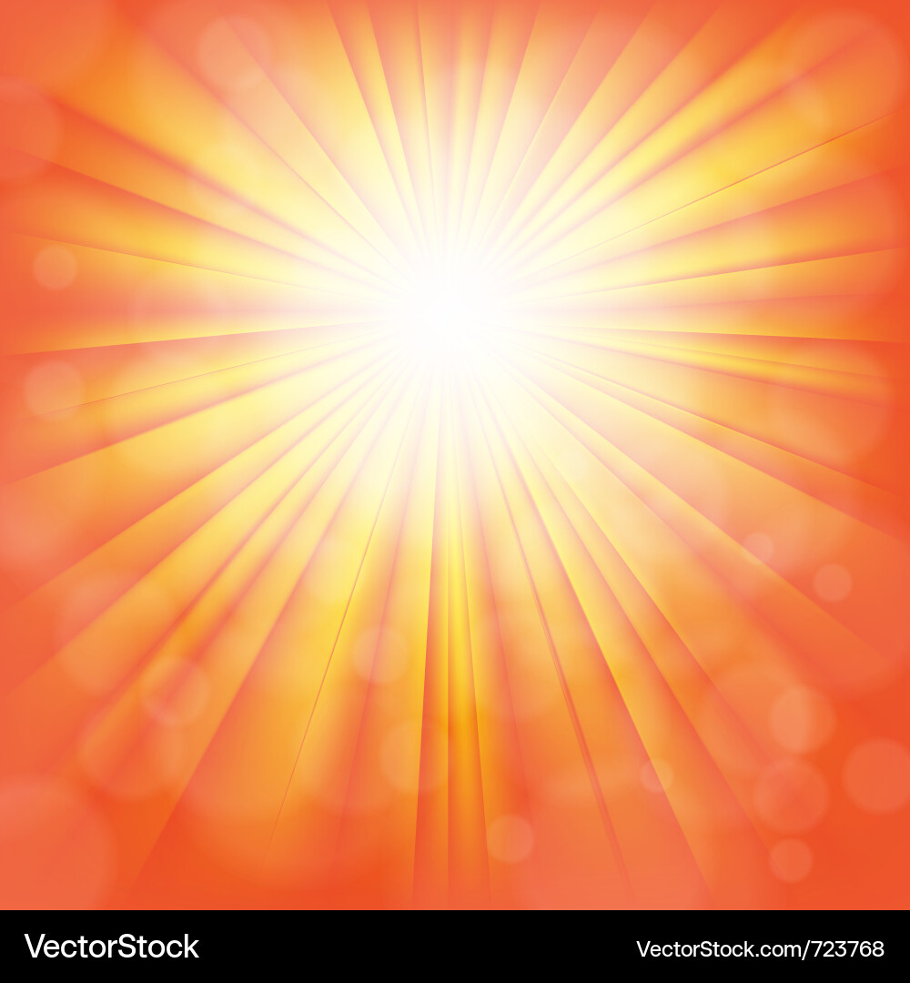 Radiant Orange Burst Background Royalty Free Vector Image
