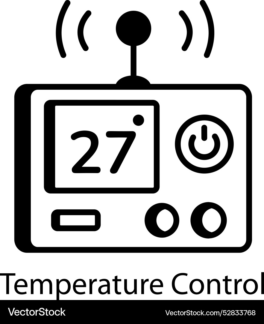 Temperature control Royalty Free Vector Image - VectorStock
