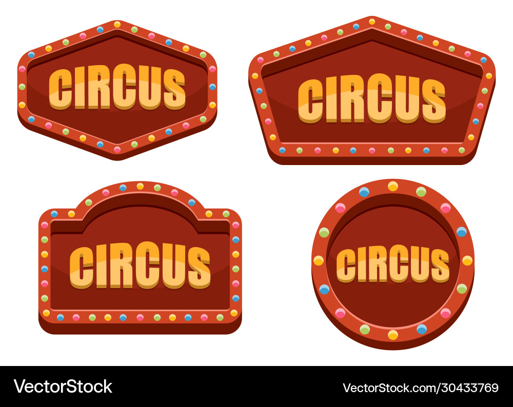 Circus Sign Lizenzfreies Vektorbild - VectorStock