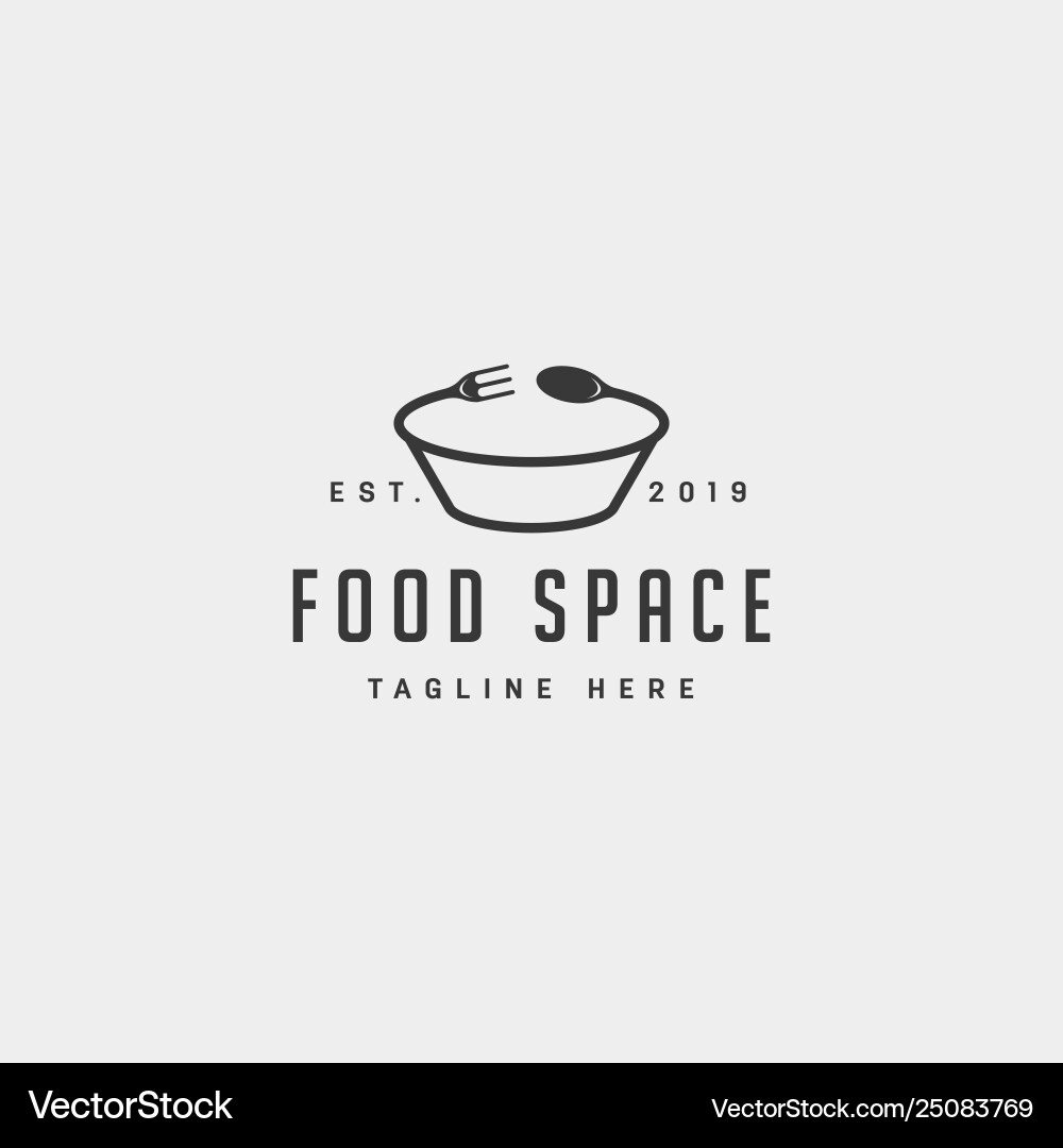 Food logo design icon element file Royalty Free Vector Image