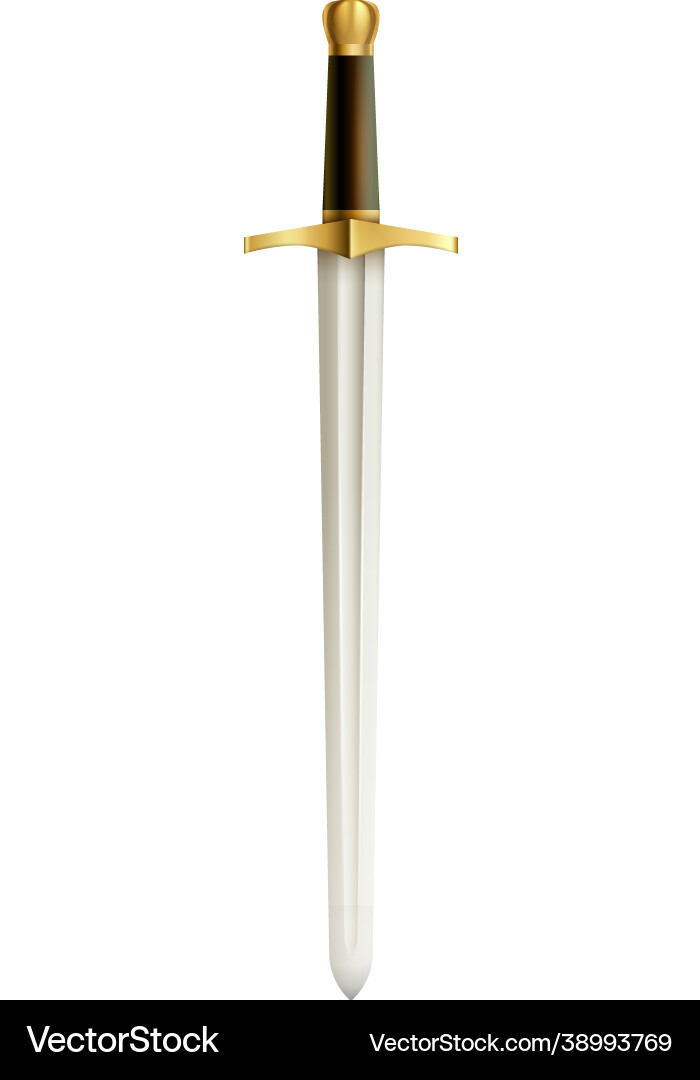 Medieval Warrior Sword Royalty Free Vector Image