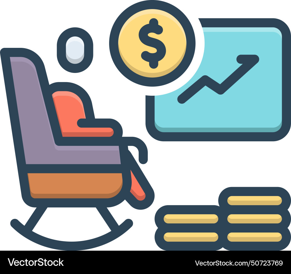 Retirement plans Royalty Free Vector Image - VectorStock