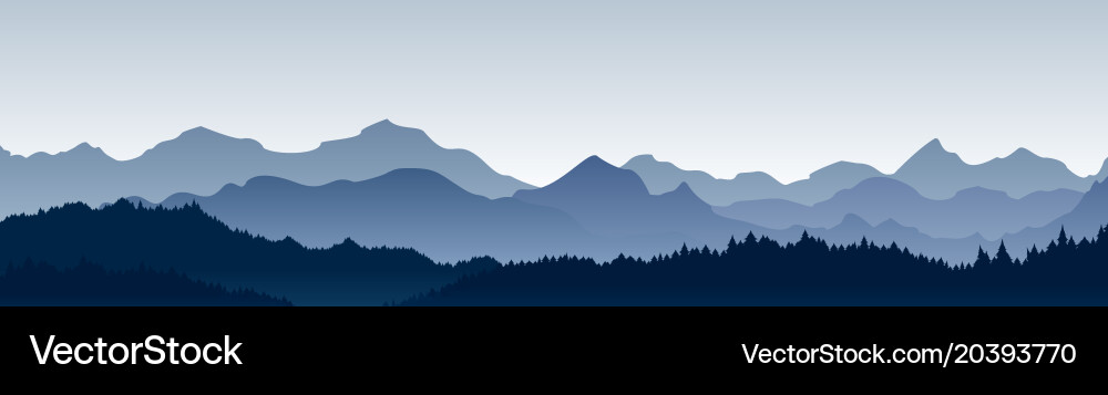 Beautiful panoramic view Royalty Free Vector Image