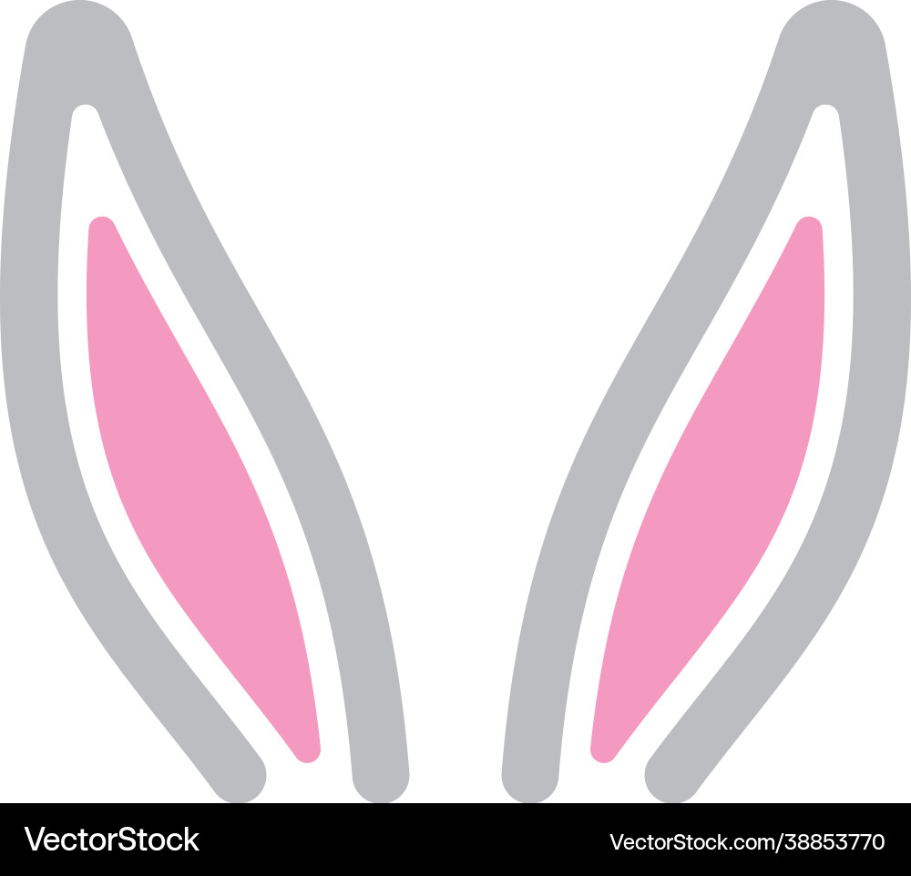 Easter bunny ears Royalty Free Vector Image - VectorStock
