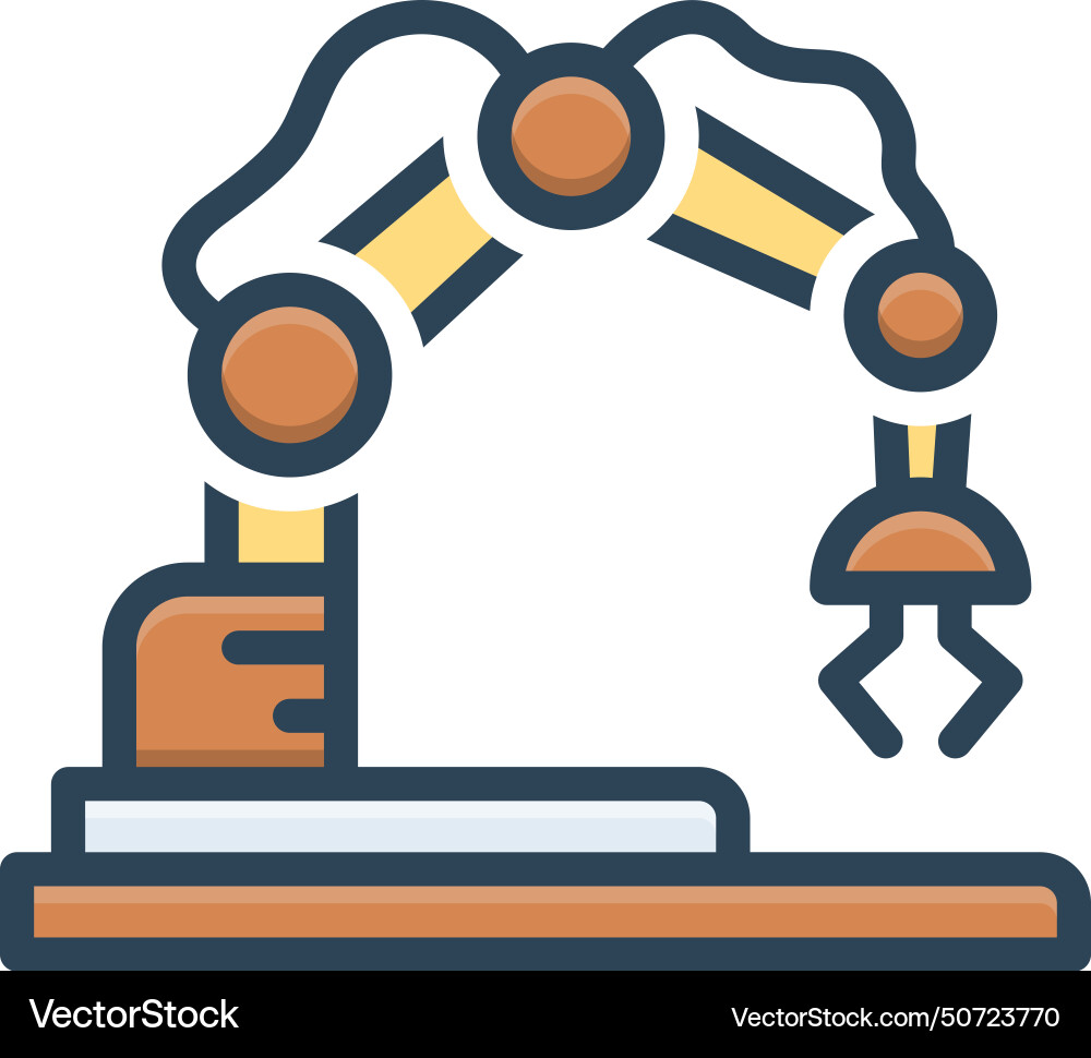 Robotic arm Royalty Free Vector Image - VectorStock