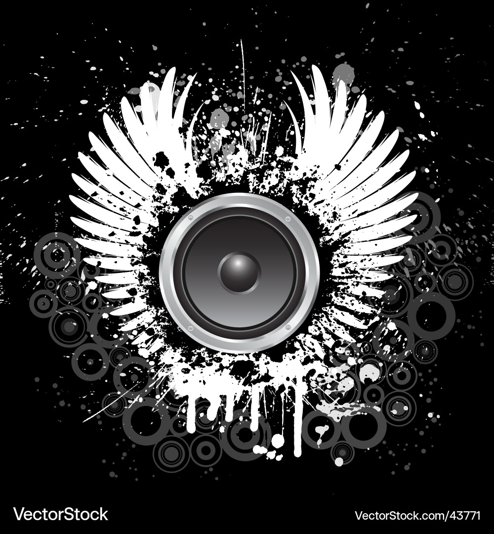 Abstract Music Splash Background Royalty Free Vector Image