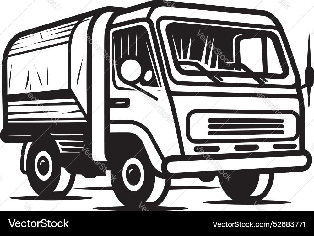 Minimalist mariner design cruise ship coastal Vector Image