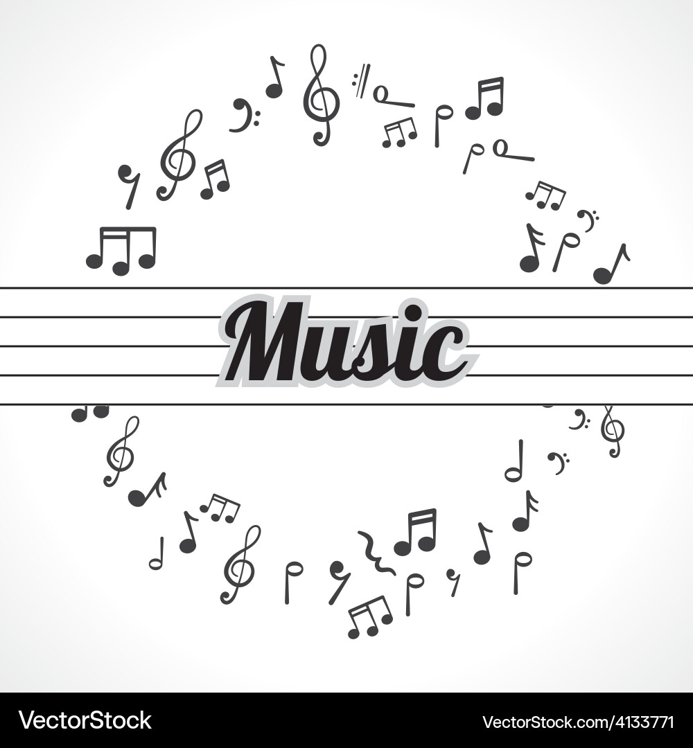 Music notes Royalty Free Vector Image - VectorStock