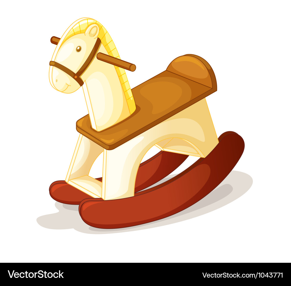 Toy horse Royalty Free Vector Image - VectorStock