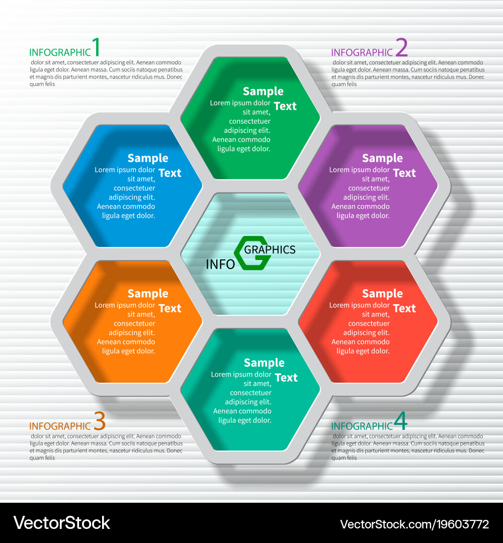 Abstract 3d paper infographics Royalty Free Vector Image