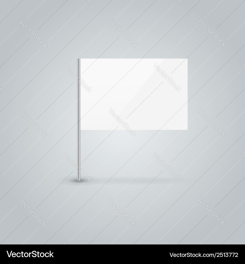 Blank flag Royalty Free Vector Image - VectorStock
