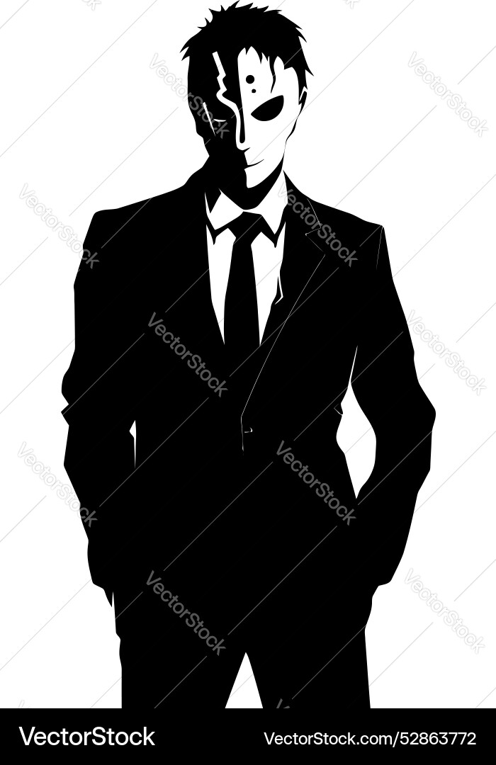 Haunting horror killer symbol twisted terror Vector Image