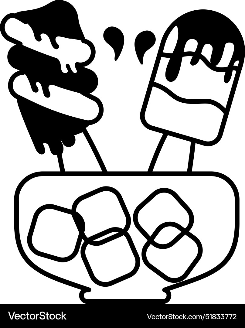 Ice popsicles Royalty Free Vector Image - VectorStock