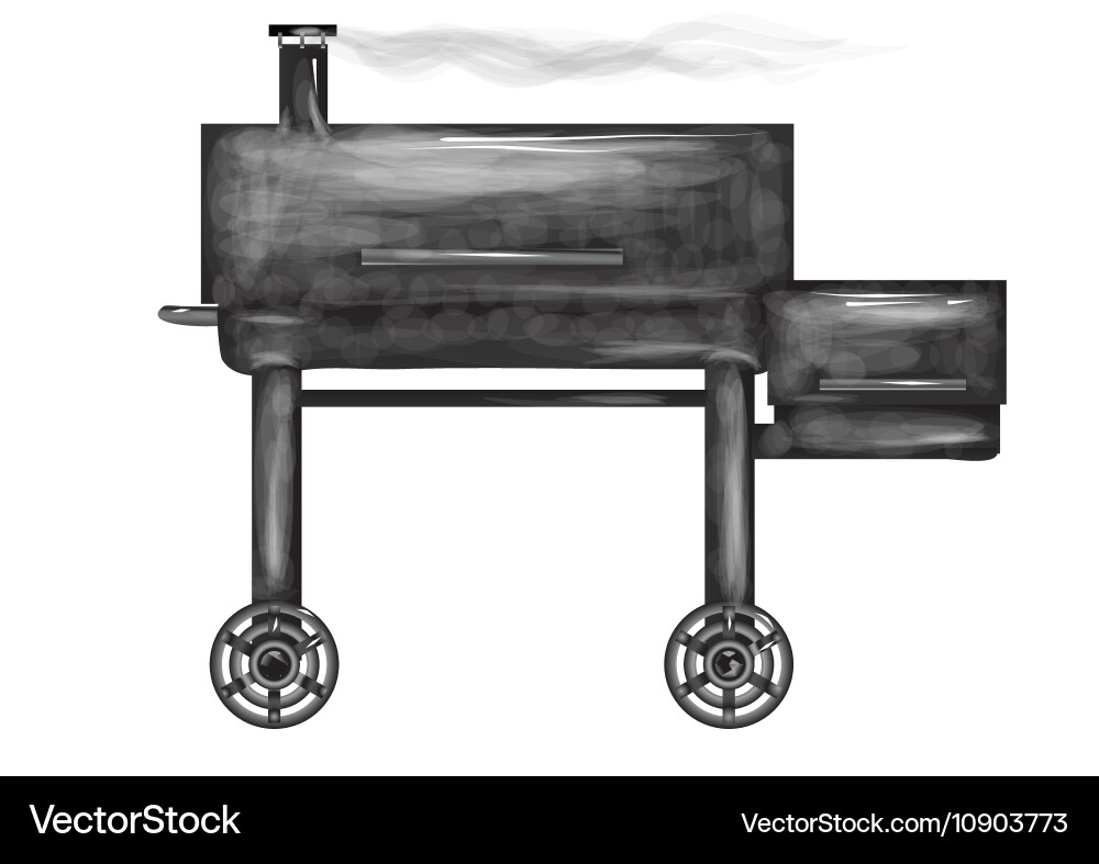 Smoker on white Royalty Free Vector Image - VectorStock