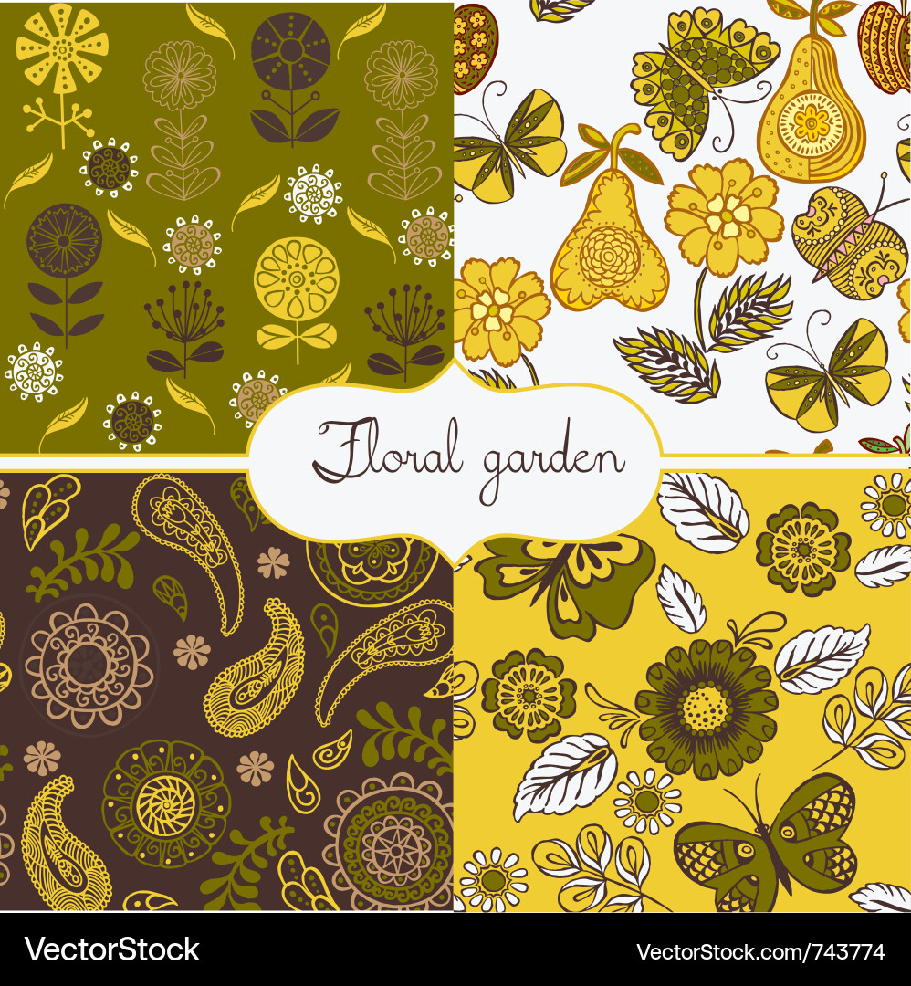 Classic patterns Royalty Free Vector Image - VectorStock