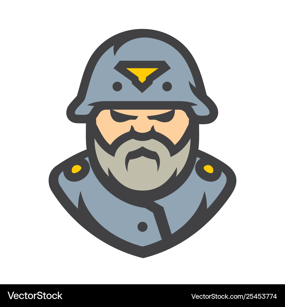German soldier cartoon Royalty Free Vector Image