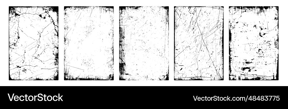 Old distressed grunge paper texture worn overlay Vector Image