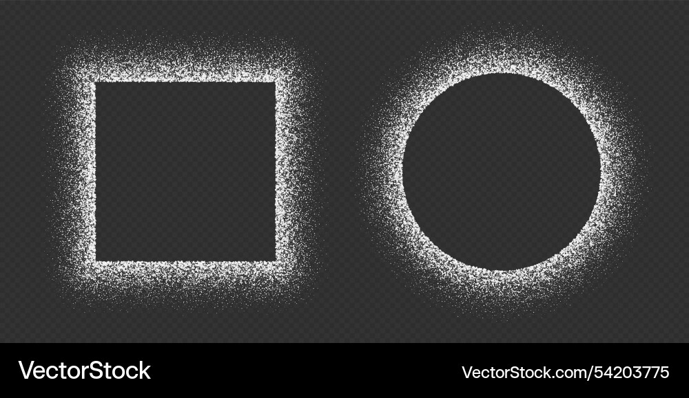 Salt frame sugar powder border flour Royalty Free Vector