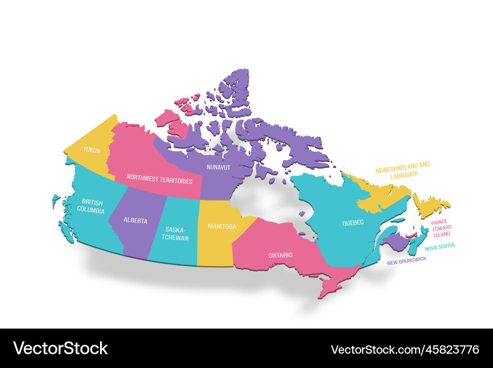 Political Map Of Canada Provinces StepMap